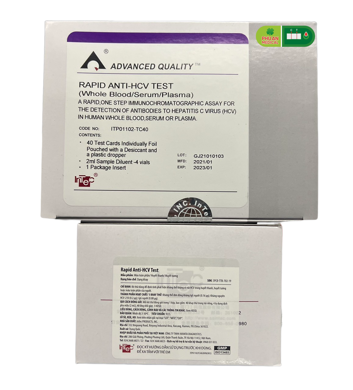 Intec – Kit Test Nhanh Phát Hiện Kháng Thể Viêm Gan C (Anti-HCV Test ...